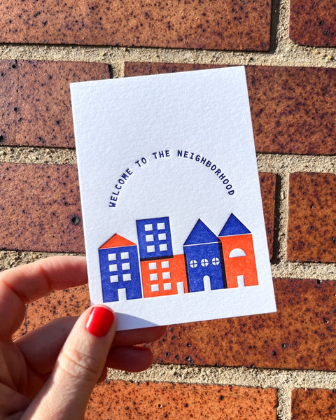 Meshwork Press - Welcome Neighbour Letterpress Card | The FARM