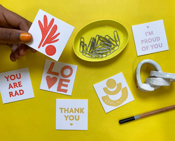 Meshwork Press - Mini Letterpress Cards | The FARM