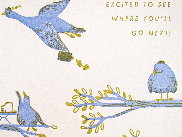 Homework Letterpress - Sad To See You Go Card | The FARM