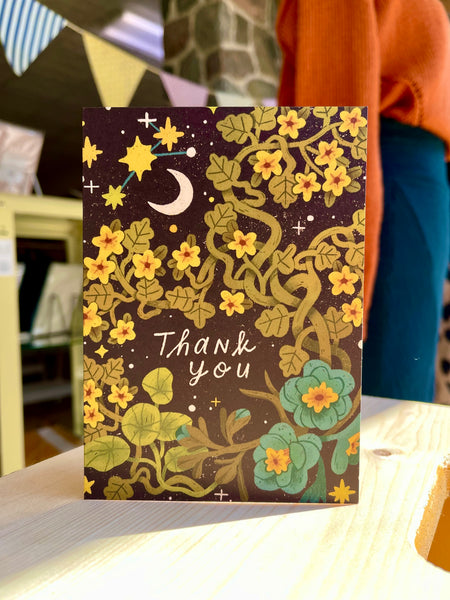 Maddy Young - Nighttime Vines Thank You Card | The FARM